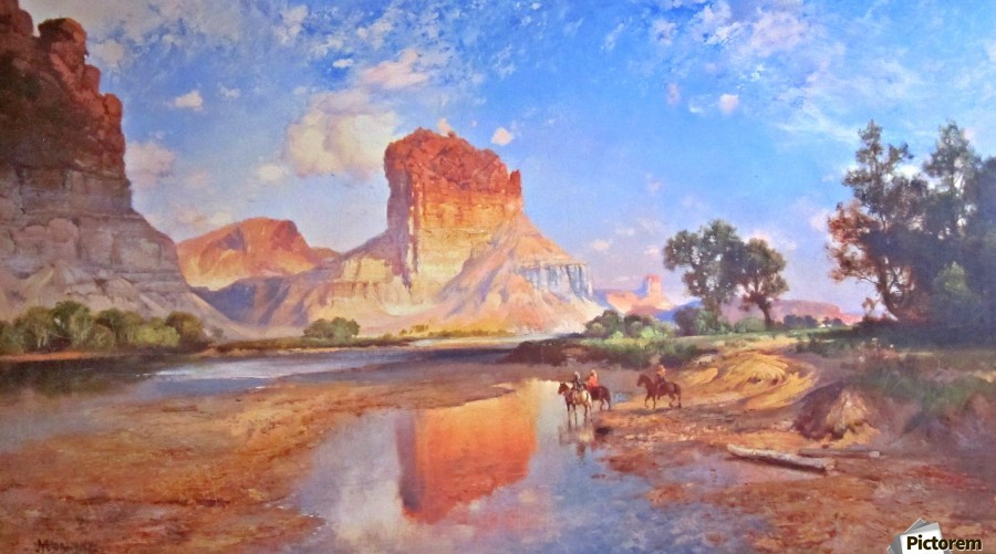 O'Neil Butte, Grand Canyon by Thomas Moran Wall Art